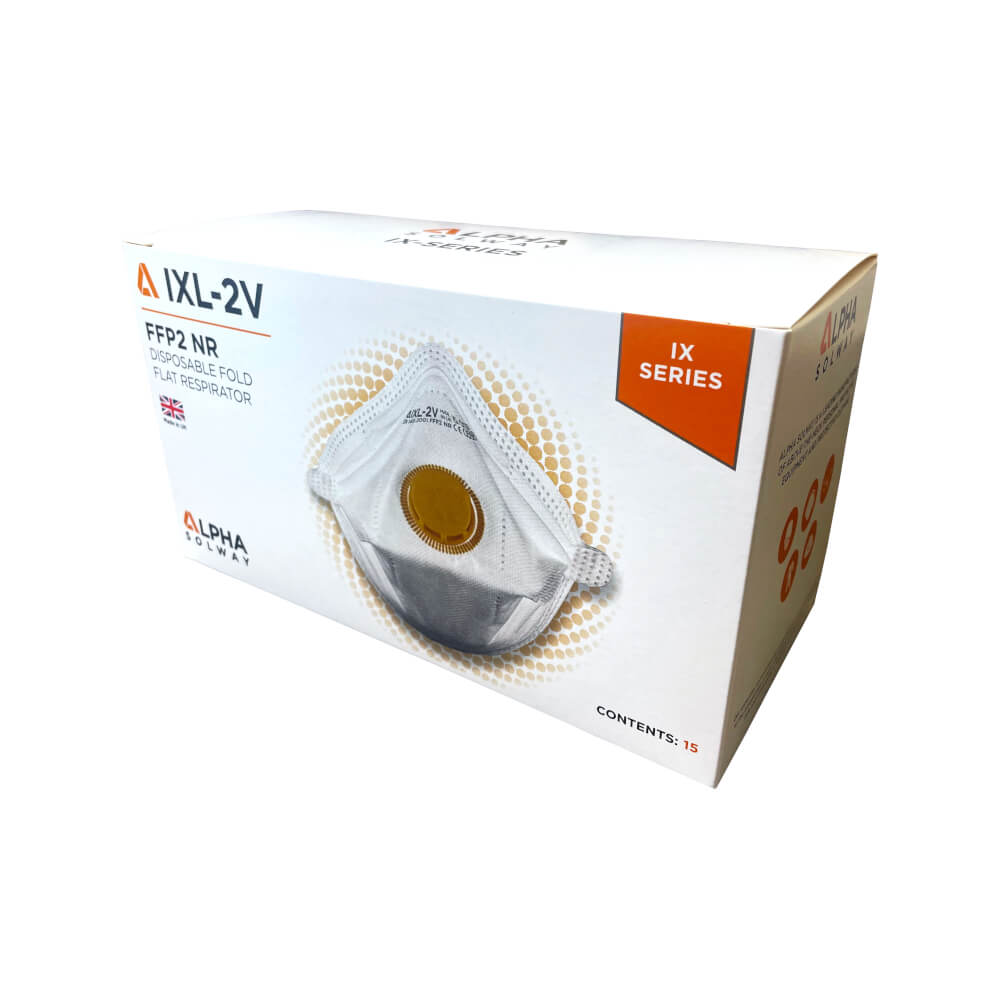 Alpha Solway IXL-2V |FFP2 Mask Pack of 15 |The Face Mask Store